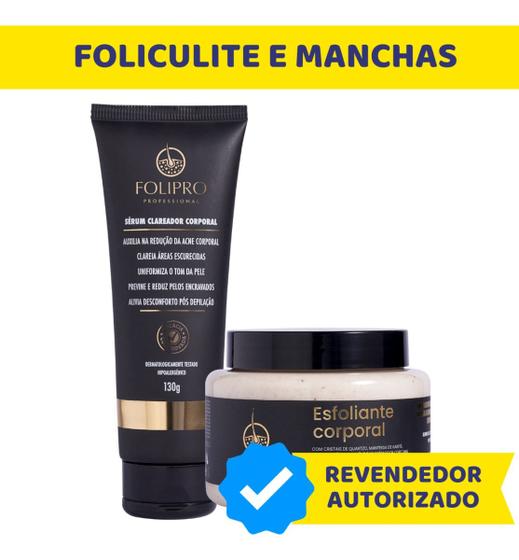 Kit Folipro Sérum Clareador de manchas 113gr + Esfoliante Tratamento ...