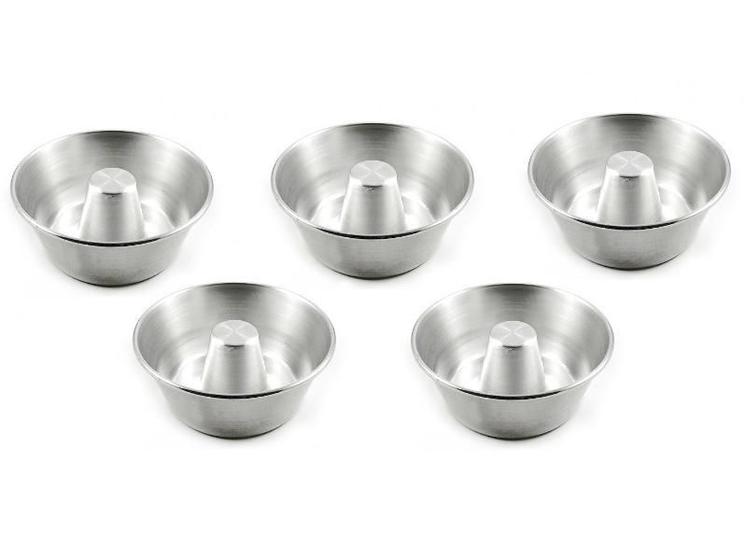 Kit Formas De Bolo Com Furo Redonda 19 Cm 5 Unidades - Rocha Formas ...