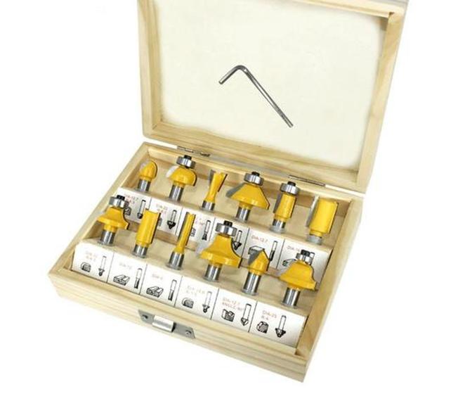 Kit fresa para madeira 12 pçs - ferramentas frança - Fresa - Magazine Luiza