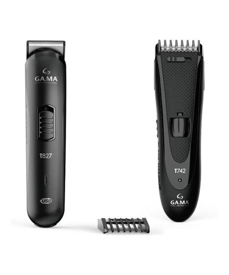 Kit Gama Italy T747 Black Titanium USB Máquina de Corte e Acabamento ...