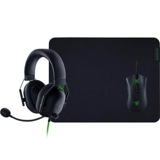 Kit Gamer Razer Battle Bundle Fone de Ouvido Blackshark V2 X + Mouse ...