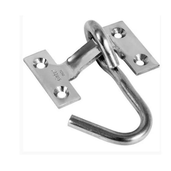 Kit Gancho Rede Inox 304 Polido Cartela C/parafusos Synter - Gancho ...