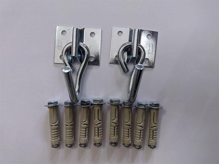 Kit Gancho Rede Reforçado Parafusar com Parabolt Nylon 10mm Tijolo ...