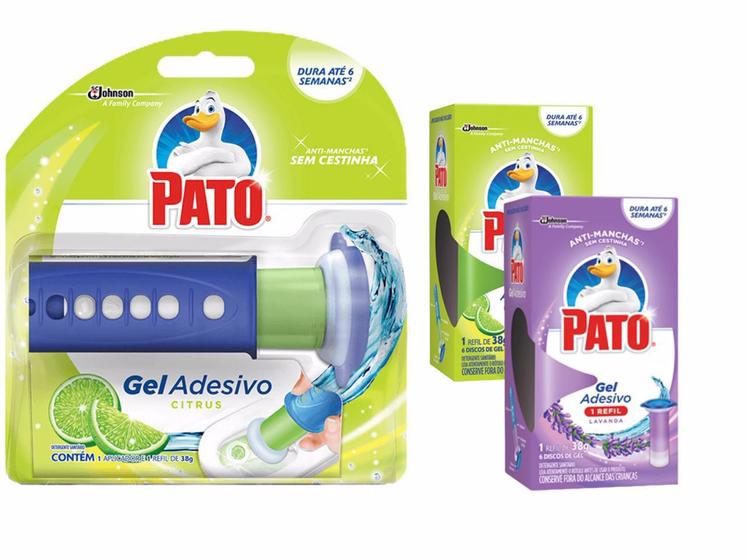 Kit Gel Adesivo Pato Aplicador 2 Refil Citrus + 1 Lavanda - Scj Johnson ...