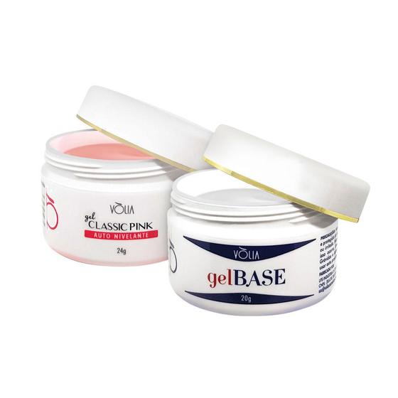 Kit Gel Volia Classic Pink e Gel Base Alongamento em Gel - Vòlia - Gel ...