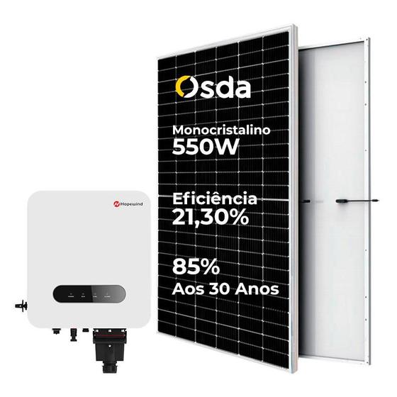KIT GERADOR DE ENERGIA SOLAR 4,4KWP, INVERSOR HOPEWIND 6KTL, PAINEL ...