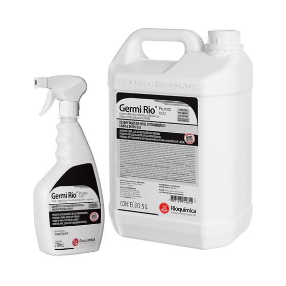 Kit Germi Rio Desinfetante 5 L + Spray 750ml - Rioquímica ...