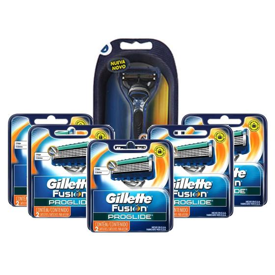 Kit Gillette Fusion Proglide 1 Aparelho + 5 carga - Produtos de Higiene ...