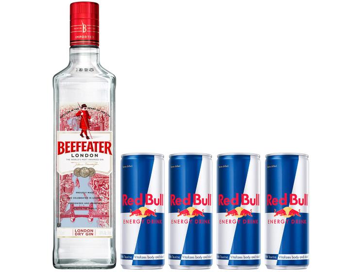 Kit Gin Beefeater Dry 750ml + Bebida Energética - Red Bull Energy Drink ...