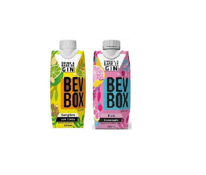 Kit Gin Drink Pronto Bevbox Pink Lemonade + Gengibre 330ml - Drinks ...