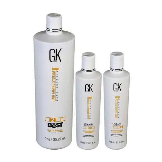 Kit Gk Hair Taming System The Best Juvexin Treatment + Color - Kit de ...