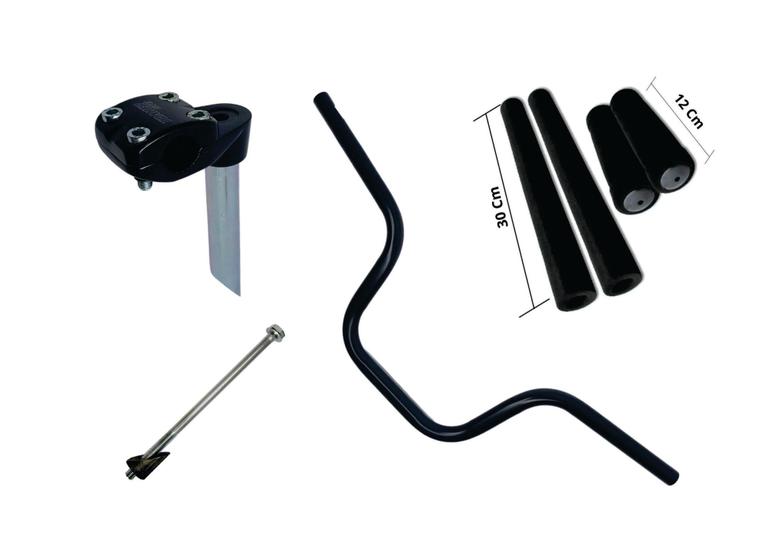 Kit Guidão Cg Aço + Mesa / Parafuso + Espumas P/ Bike Lazer - APS e ...