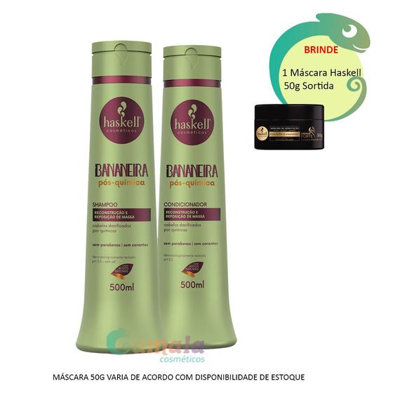 Kit Haskell Bananeira Shampoo e Condicionador 500ml - Kit Shampoo e Condicionador - Magazine Luiza