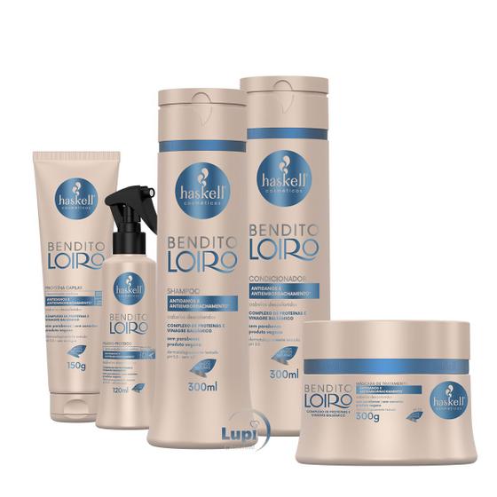 Kit Haskell Bendito Loiro 300 Completo - Kit de Tratamento para Cabelos - Magazine Luiza
