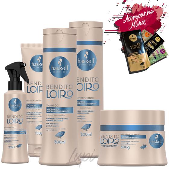 Kit Haskell Bendito Loiro 300 Completo - Kit de Tratamento para Cabelos - Magazine Luiza