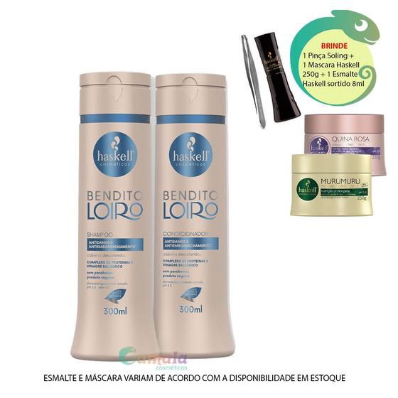 Kit Haskell Bendito Loiro Shampoo Condicionador 300ml - Kit Shampoo e Condicionador - Magazine Luiza
