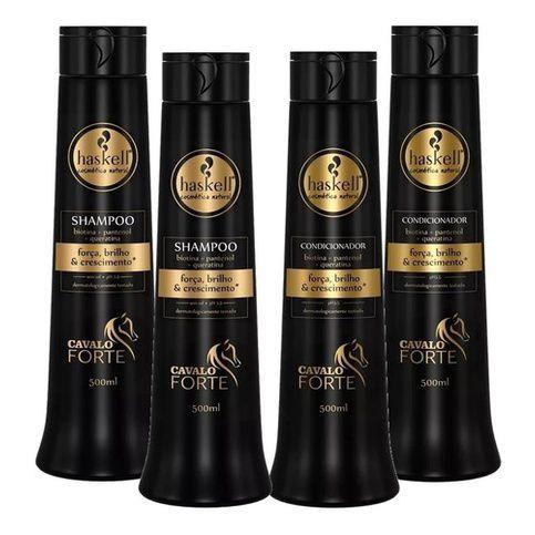 Kit Haskell Cavalo Forte 2 Condicionadores E 2 Shampoo 500ml - Kit ...