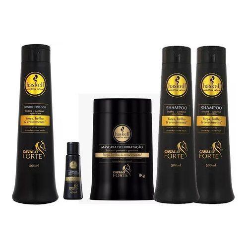 Kit Haskell Cavalo Forte 500ml Shampoo Cond. Másc Complexo - Kit de Tratamento para Cabelos ...