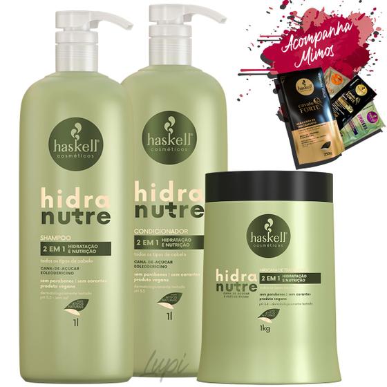 Kit Haskell Hidranutre Sh Cond Masc 1L - Kit de Tratamento para Cabelos - Magazine Luiza