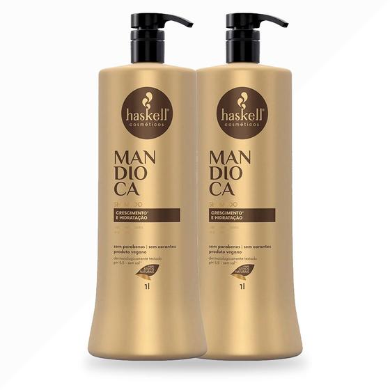 Kit Haskell Mandioca 2 Shampoos De 1 Litro - Kit Shampoo e Condicionador - Magazine Luiza