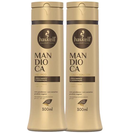 Kit Haskell Mandioca Shampoo de Mandioca e Condicionador - Kit Shampoo e Condicionador ...