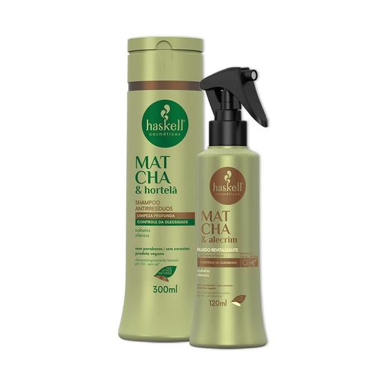 Kit Haskell Matcha Shampoo Hortelã E Fluido Alecrim 300Ml - Kit de Tratamento para Cabelos ...