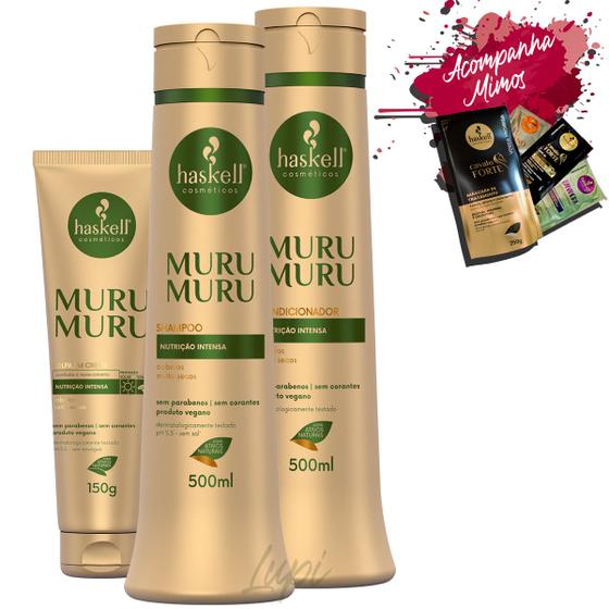 Kit Haskell Murumuru Sh Cond 500ml Polpa 150g - Kit de Tratamento para Cabelos - Magazine Luiza