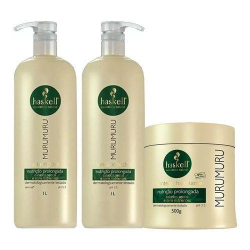 Kit Haskell Shampoo E Cond Murumuru 1 Litro + Máscara 500g - Kit de Tratamento para Cabelos ...