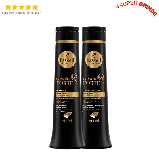 Kit Haskell Shampoo e Condicionador 500ml - Kit Shampoo e Condicionador - Magazine Luiza