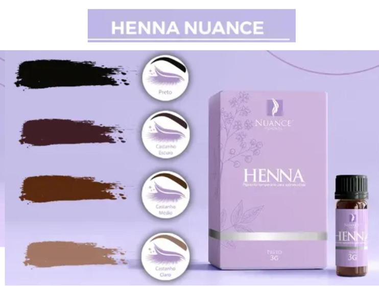 Kit Henna Nuance A ESCOLHER - 4 CORES - Tinta e Henna para Sobrancelhas - Magazine Luiza