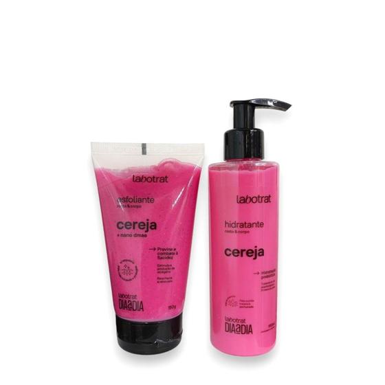 Kit Hidratante e Esfoliante Rosto Corpo Cereja - Labotrat - Kit de ...