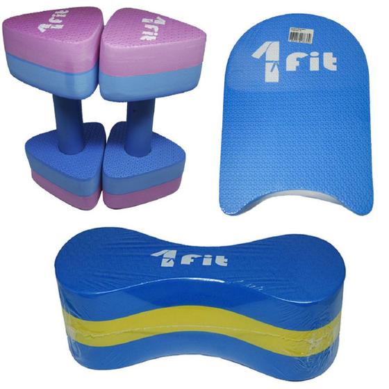 Kit Hidro C/Par de Halter Hidro P Rosa+Poliboia+Prancha - 1Fit ...