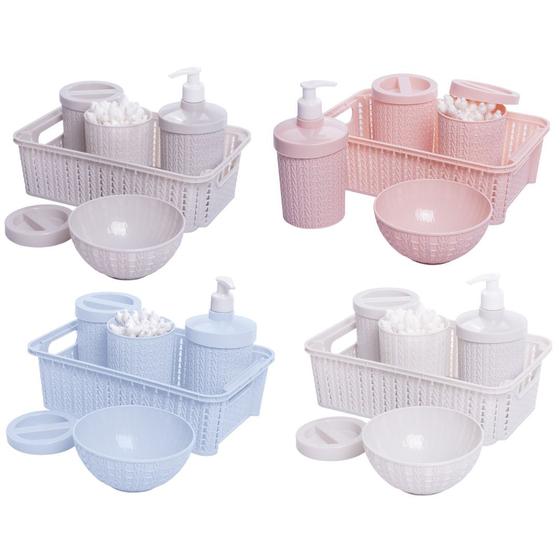 Kit Higiene Infantil Trama Multiuso com 5 Peças Menina Menino ...