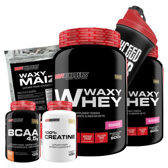 Kit Hipertrofia Completa Morango- Bodybuilders - Kit de Suplementos ...