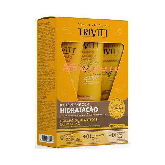 Kit Home Care Trivitt Hidratação Intensiva com 03 Produtos ...
