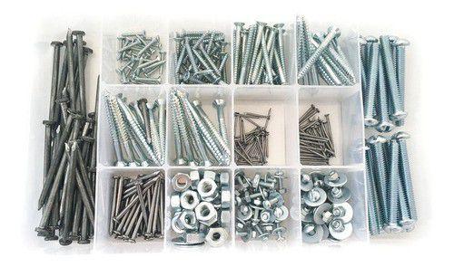 Kit Home Office 420 Peças Parafuso Porca Arruela Prego - Kit Parafusos ...