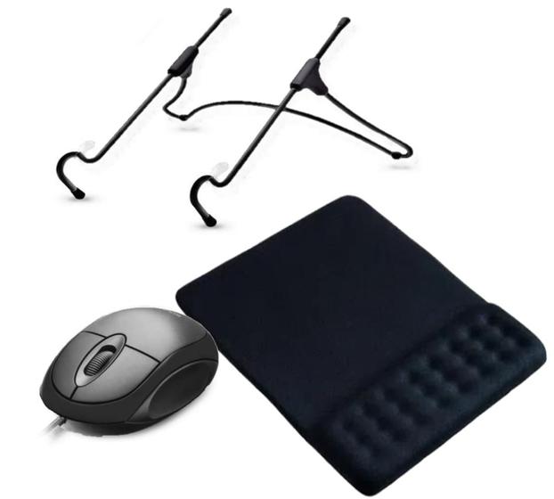 Kit Home office Completo Suporte Ergonômico Mouse - Multilaser ...