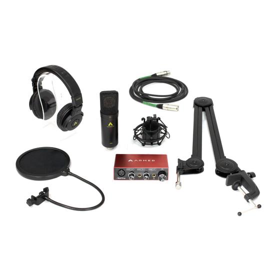 Kit Home Studio Armer Capitol com Mic A68 + Fone SH450 - Microfone ...