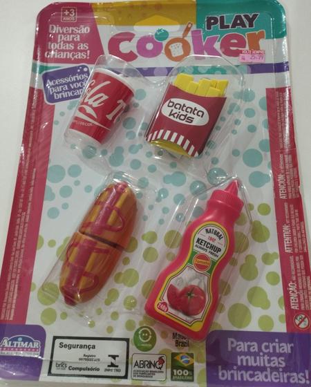 Kit Hot Dog De Brinquedo Infantil - Play Cooker - Pistas - Magazine Luiza