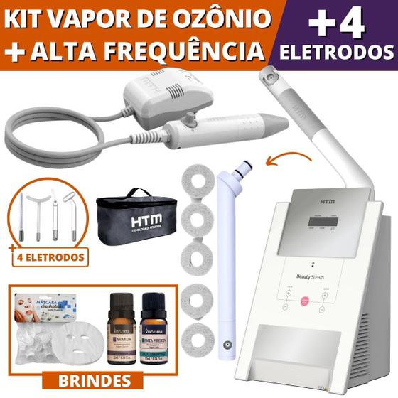 Kit Htm Beauty Steam Vapor + Beauty Face Alta Frequência 4 Eletrodos - Equipamentos / Acessórios ...