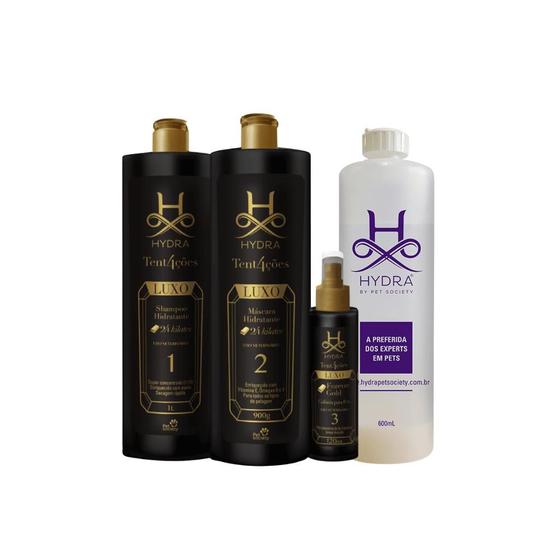 Kit Hydra Groomers Luxo + Frasco Diluidor 600mL - Shampoo e ...