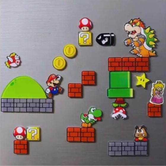 Kit Imãs Geladeira Geek com 33 pcs de clássico video games - LAURA MULTIVERSO STORE - Imã de ...