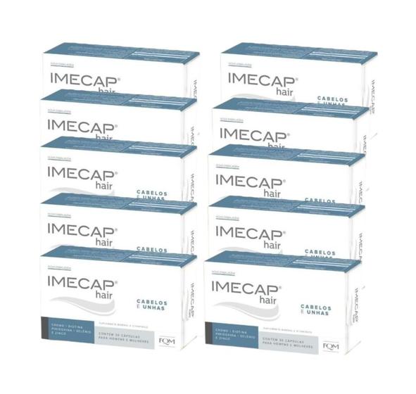 Kit Imecap Hair Cabelos E Unhas Homens E Mulheres Com 10 Unidades De 30 ...