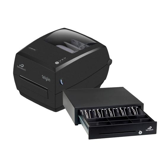 Kit Impressora Etiqueta Elgin L42 Pro Full + Gaveta Para Dinheiro ...