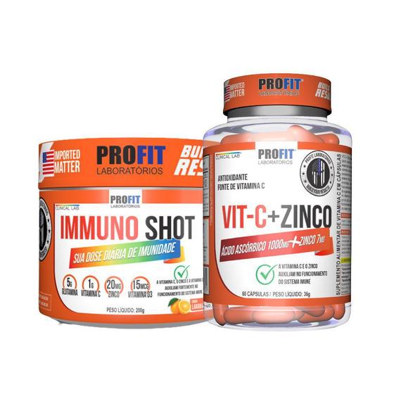 Kit Imunidade - Immuno Shot + Vit C com Zinco - Profit ...