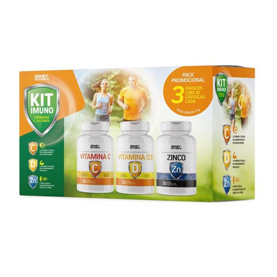Kit Imuno - Vitamina C + Vitamina D3 + Zinco 30 Cápsulas - SIDNEY ...