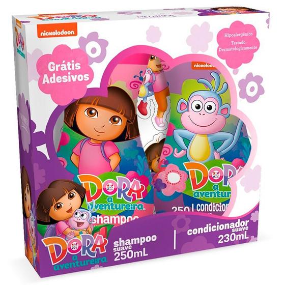 Kit Infantil Dora A Aventureira Shampoo 250ml + Condicionador 230ml ...
