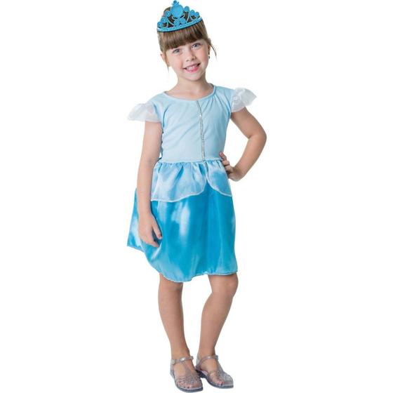 Kit Infantil Fantasia Princesa Azul - G - TOYMASTER - Fantasias para ...