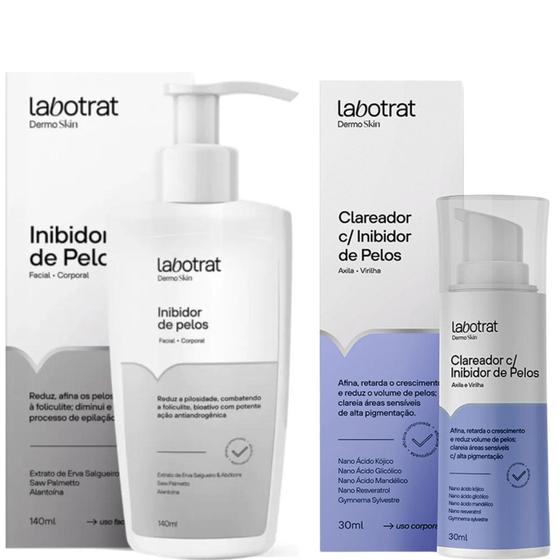Kit Inibidor E Clareador De Pelos Labotrat Dermo Skin 140ml - Labotrat ...