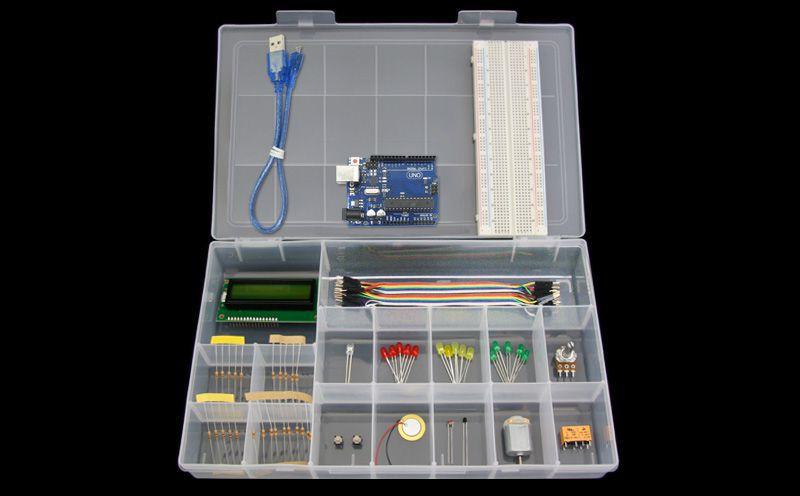 Kit Iniciante com Placa Uno R3 - Arduino - Caixa Organizadora ... Kit Iniciante com Placa Uno R3 - Arduino - Caixa Organizadora ...